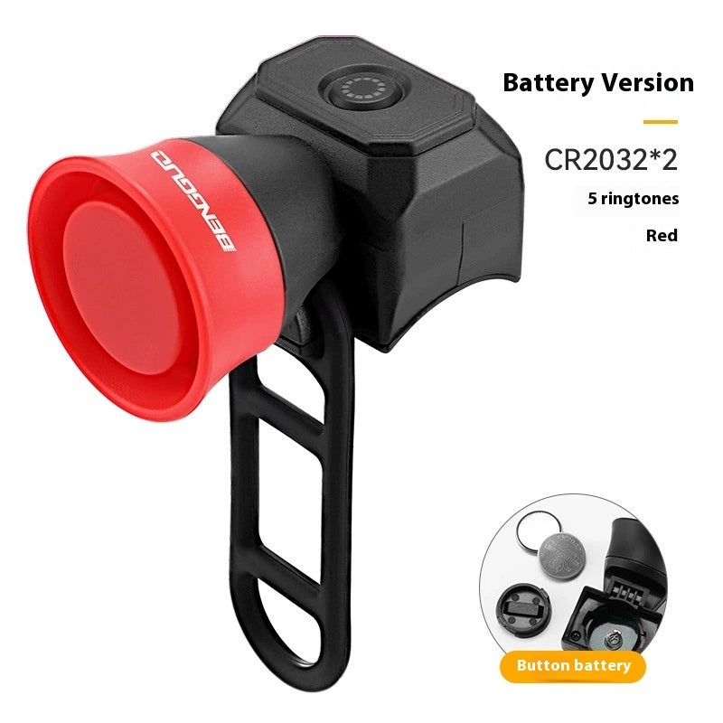 Bicycle Electric Safety Horn – Easy-Mount Cycling Alarm Bell – Techy Bitz